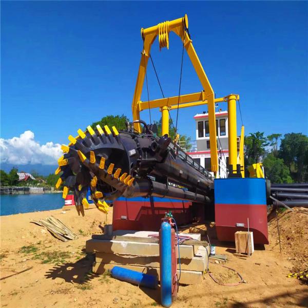 Quality Moving Trolley Optional Cutter Suction Dredger for Lake Sand Harvesting for sale