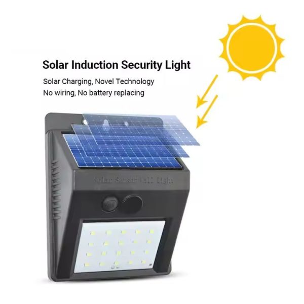 Quality LED Solar Wall Lamp Path Staircase Outdoor IP65 Waterproof Motion Sensor Wall for sale