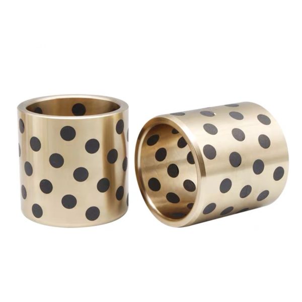 Quality Manganese Bronze Bushing Packaging Machinery Graphite Plugged Bushings Replacement Parts For Plastic Injection Machinery for sale