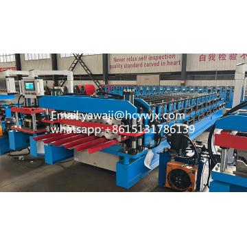 Quality Double Layer Galvanized Tile Roofing Sheet Making Roll Forming Machine for sale