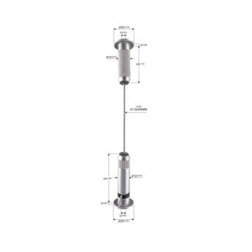 Quality Wine Cabinet Wire Suspension Hanging Kit Wall To Wall YW86455 for sale