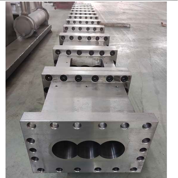 Quality JCD65 co-rotating parallel triple screw extruder for sale