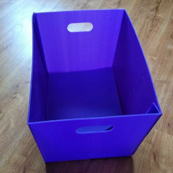 Quality Anti Static Corrugated Plastic Crate Bin Lightweight Shakeproof Plastic Shipping Boxes for sale