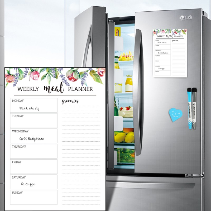 Magnetic Menu Planner For Kitchen