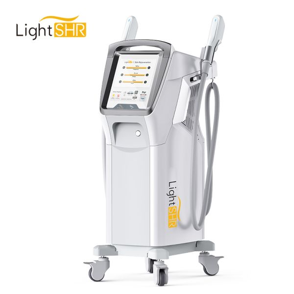Quality 2 Handles OPT SHR IPL Laser Hair Removal Skin Rejuvenation Beauty Machine for sale