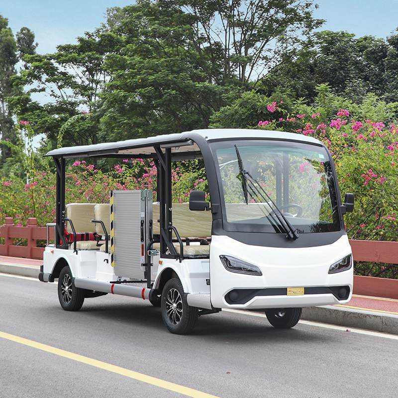 Quality G1S8 Disabled Electric Sightseeing Bus With USA Curties Controller 300A for sale