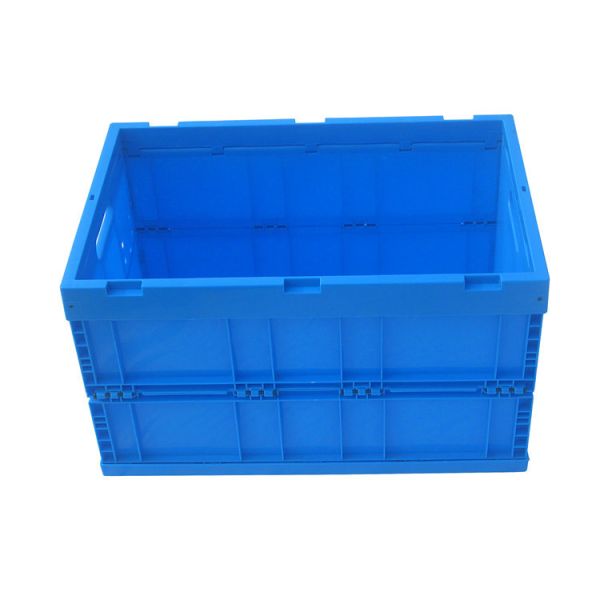 Quality Logo Printing Collapsible Plastic Containers / Folding Storage Crates for sale
