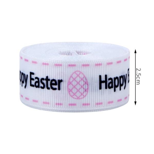 Quality Sustainable MSD Custom Spring Easter Day Bunny Egg Stripe Printed Ribbon for for sale