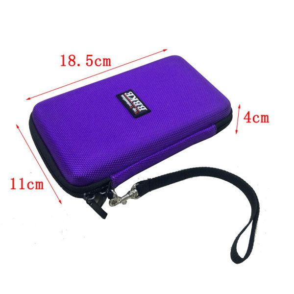 Quality Purple EVA Carrying Case With Compartment / Nylon Zipper / Elastic Band for sale