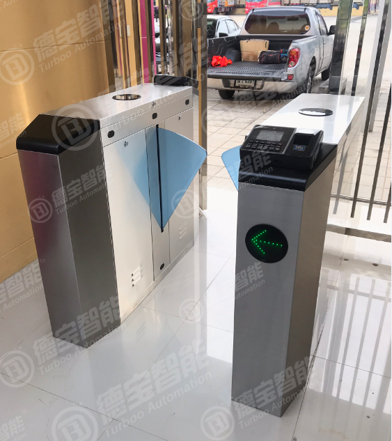 Office Factory 3 Pairs Flap Barrier Gate Retractable Automatic Designed 0