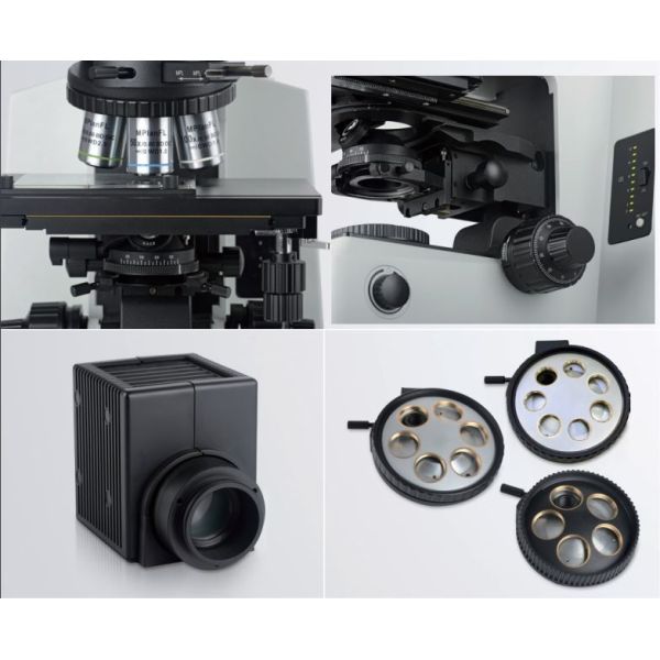 Quality Semi Apochromatic Optical Metallurgical Microscope Objective 400x Trinocular for sale