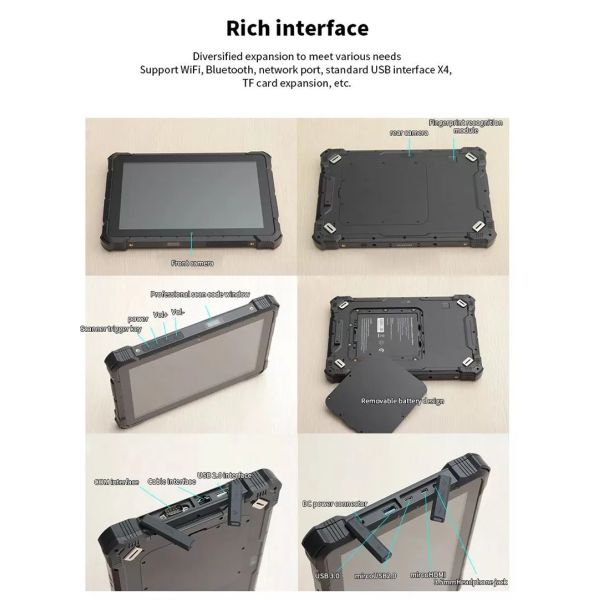 Quality OEM ODM Rugged Tablet 10 Inch , 6000mAh Industrial Android Tablet PC for sale