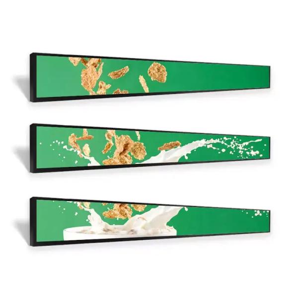 Quality 23.1 Inch Stretch Bar LCD Display High Brightness For Supermarket Advertising for sale