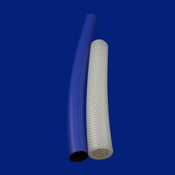 Quality Flexible Reinforced Braided Hose , White Soft Silicone Tubing Chemical for sale