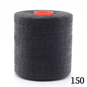 Quality Kangfa 0.8mm 1mm Polyester Handmade Braid Waxed Thread High Tenacity for Leather for sale