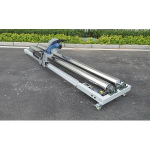 Quality 3m Length Semi-automatic Roll Cutting Machine For Flex Banner , sticker Roll for sale