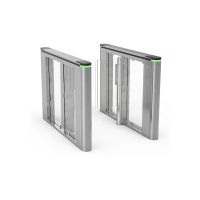 Quality 40 Person/Minute SS304 Acrylic Swing Turnstile Gate with Brushless DC Motor for High-Speed Access Control for sale