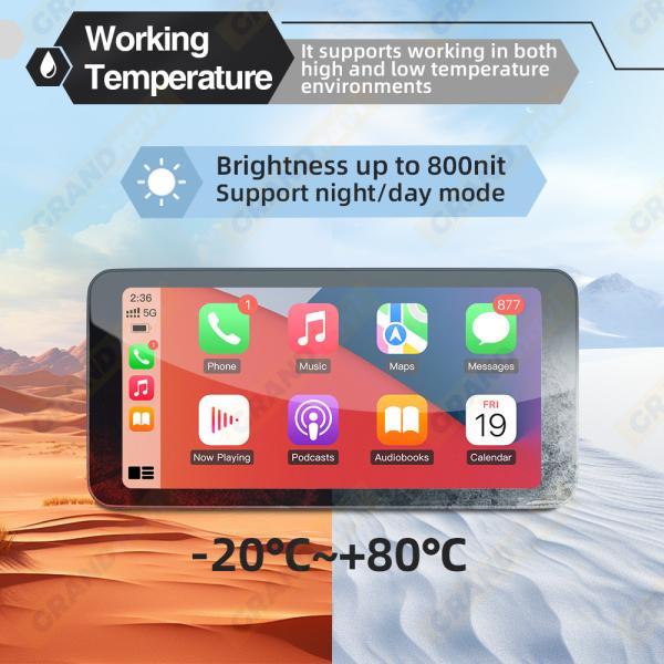 Quality 6.3" Touch Screen Motorcycle Navigation Device with IPX7 Waterproof and for sale