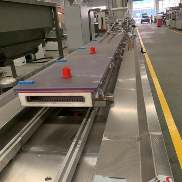 Quality 180mm Width 55kw Furniture Plastic Profile Production Line for sale