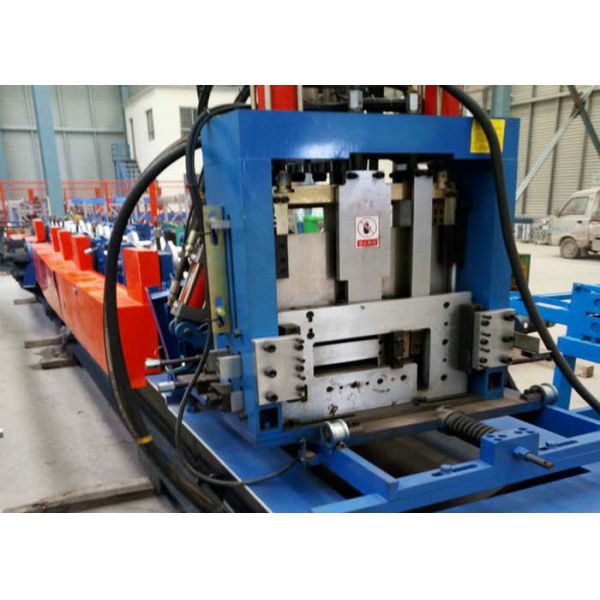 Quality CE / BV CZ Steel Frame Roll Forming Machine Hydraulic Punching Type for sale