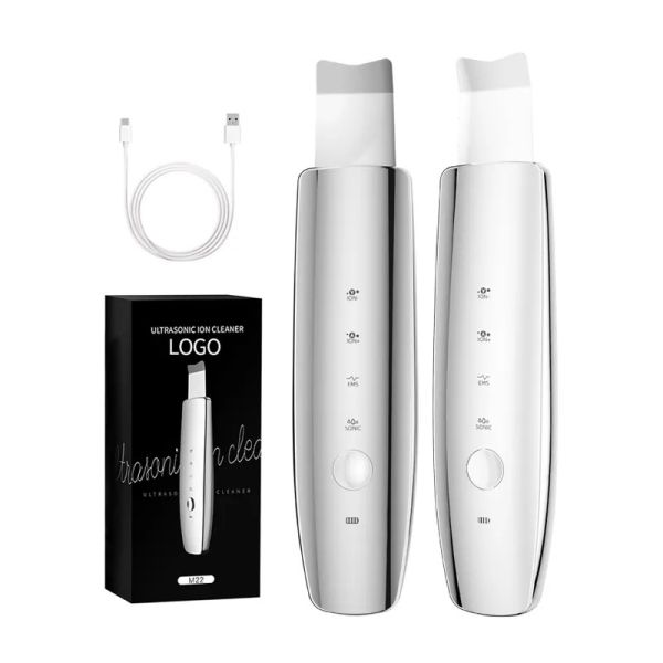 Quality Portable Ultrasonic Skin Scrubber Pore Cleanser Blackhead Remover Facial Exfoliator for sale