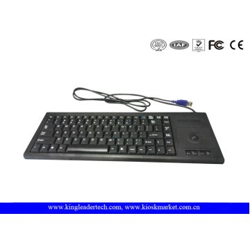 Quality Plastic Industrial Computer Keyboard With Function Keys And Integrated Trackball for sale