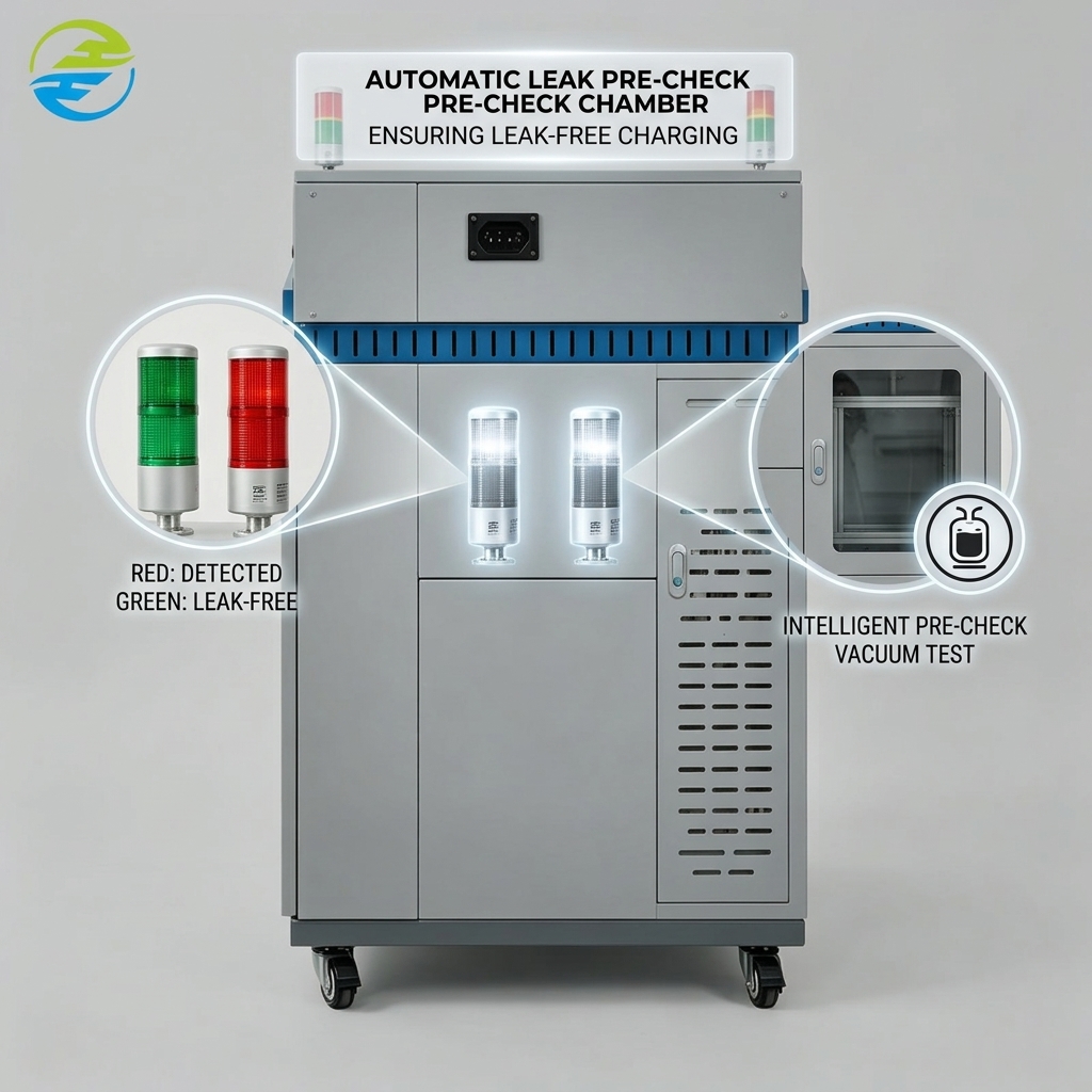 Quality Refrigerant Filling Equipment Delivering Auto Leak Pre-Check for Charging for sale
