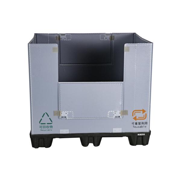 Quality Automotive Parts Packaging Heavy Duty Foldable Coaming Box with Pallet and for sale