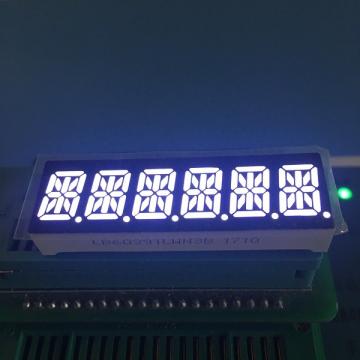 Quality Ultra white 10mm Six digit 14 segment led display common anode for Instrument for sale