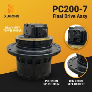 Quality Komatsu PC200-8 Final Drive 20Y-27-00121 Travel Motor Reduction Gearbox Assembly for sale