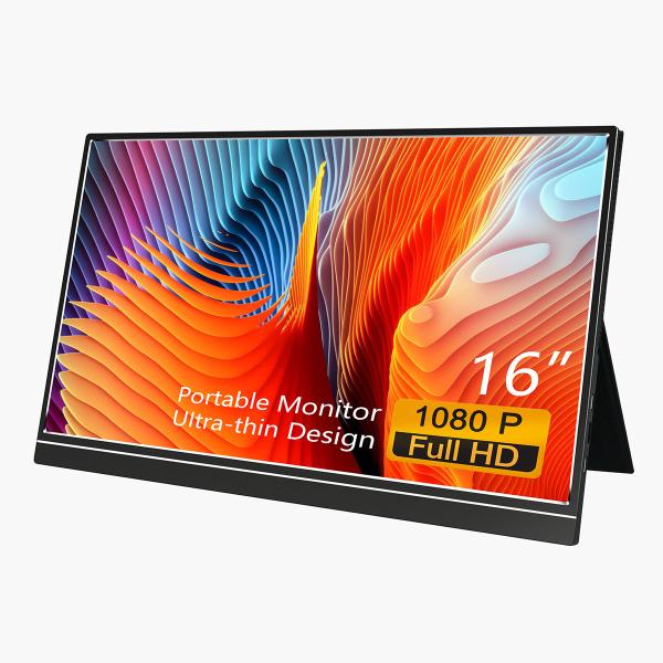 Quality 300cd/M2 Brightness 60Hz Refresh Rate 16 Inch Portable Monitor For Laptop for sale