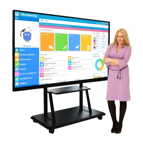 Quality 110 Inch Digital Interactive Whiteboard with 4K Ultra HD Display and Electromagn for sale