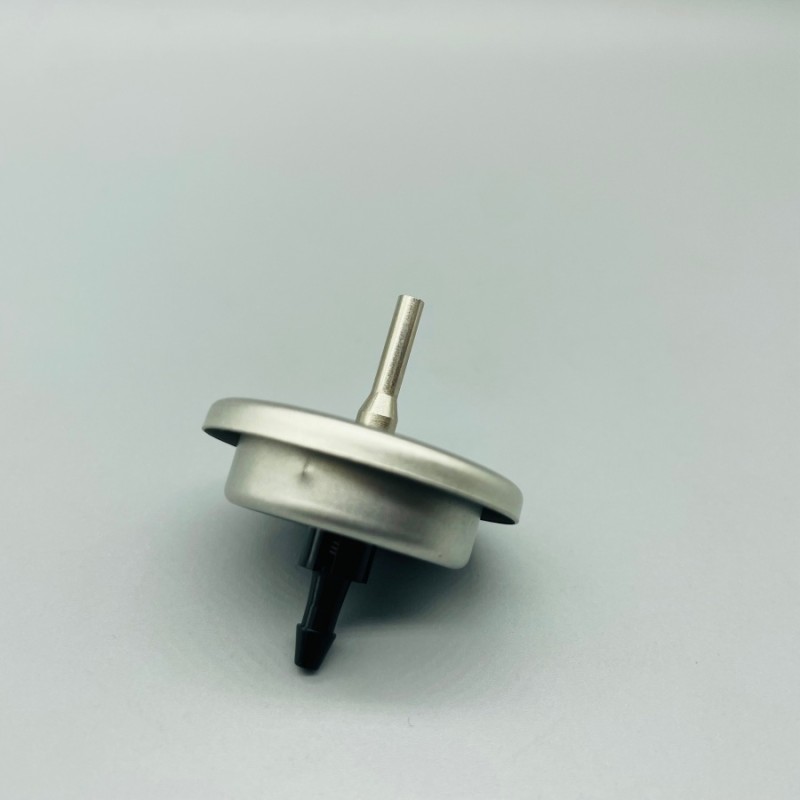 Versatile valve adapter for refillable lighters showing complete assembly