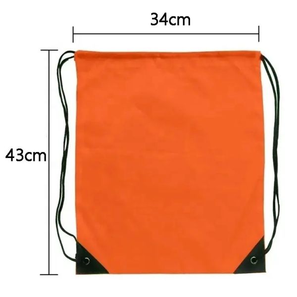 Quality String Closure Nylon Polyester Geometric Pattern Drawstring Backpack for Gym and for sale