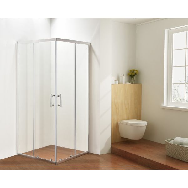 Quality 900x900x1900mm Corner Shower Cubicle Tempered Glass for sale