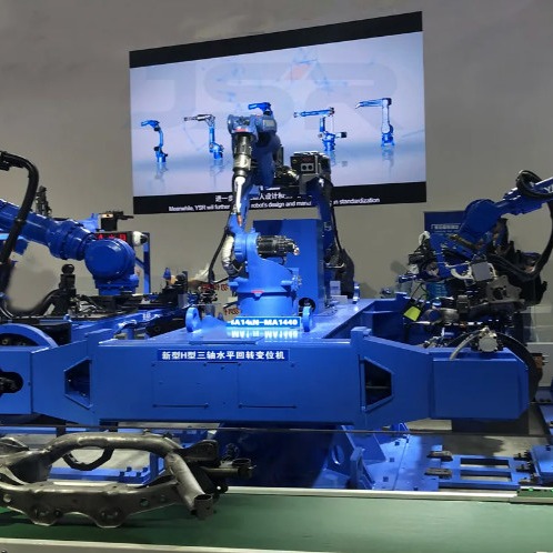 Quality Welding Robotic Work Station Workcell For Welding Tricycle Bicycle Bike Frame for sale