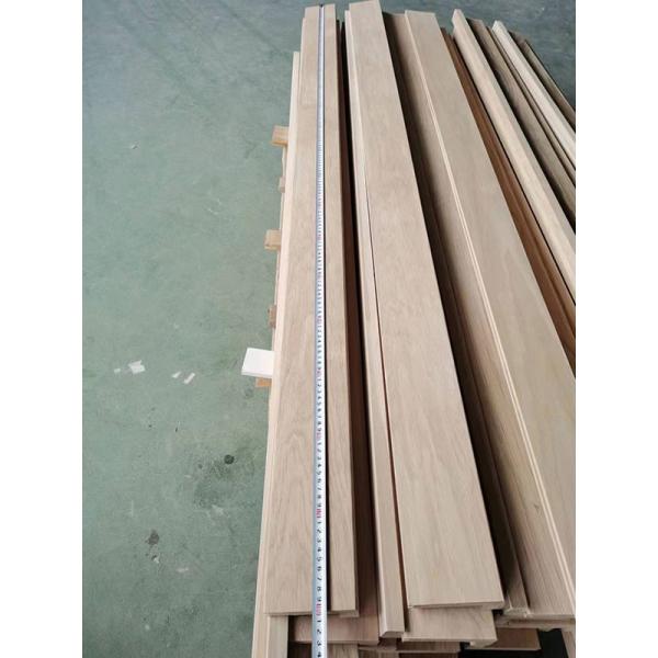 Quality Unfinished And Brushed Solid Oak Stair Nosing, A/B Grade, Customized Size for sale