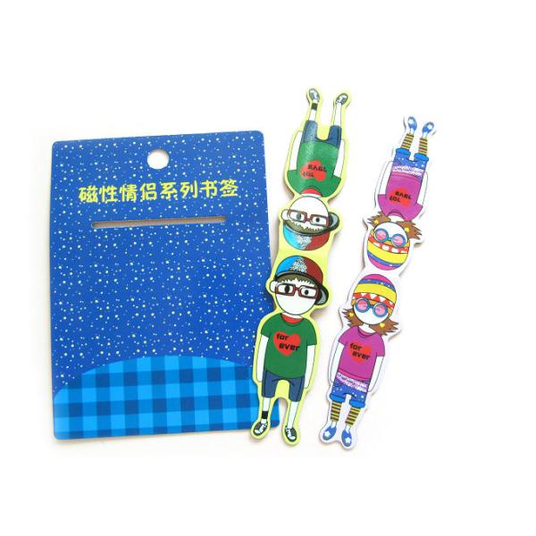 Quality Printed Paper Rubber Folding Magnetic Bookmarks Custom Personalised Novelty for sale
