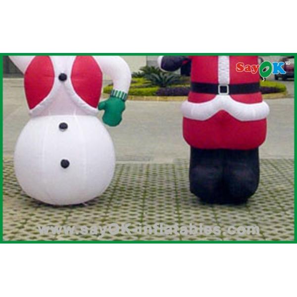 Quality Giant Christmas Inflatable Snowman And Santa Claus , Inflatable Advertising for sale