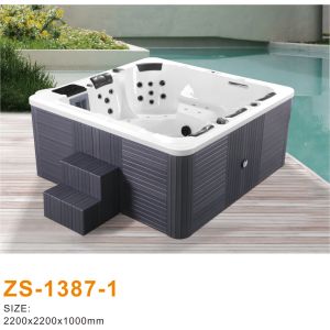 Quality Modern Design Acrylic Freestanding Hydromassage Bathtub With Integrated LED for sale