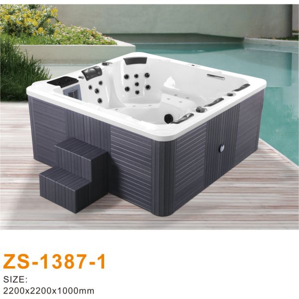 Quality Modern Design Acrylic Freestanding Hydromassage Bathtub With Integrated LED Chromatherapy Lighting And Smart Control for sale