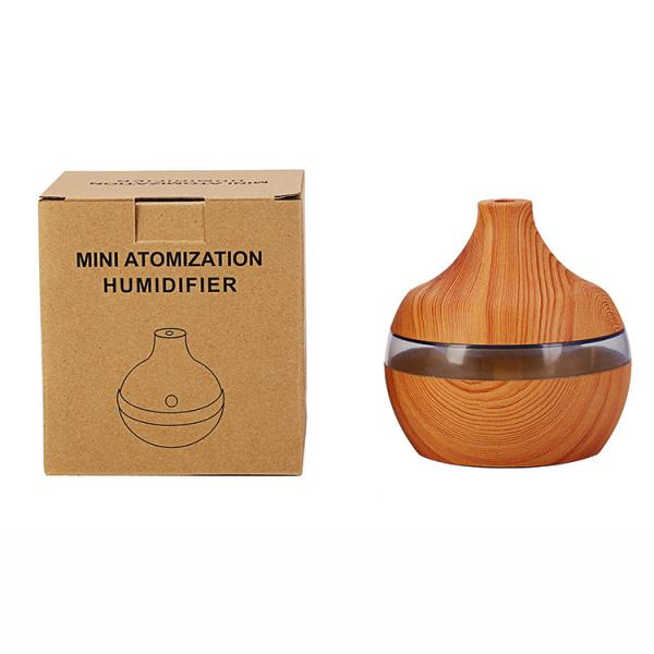 Quality 5V Portable 300ML 7 Color Change Wood Design USB Rechargeable Humidifier for for sale