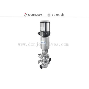 Quality Configuration Aseptic Pneumatic SS304 SS316 Divert Seat Valve for sale
