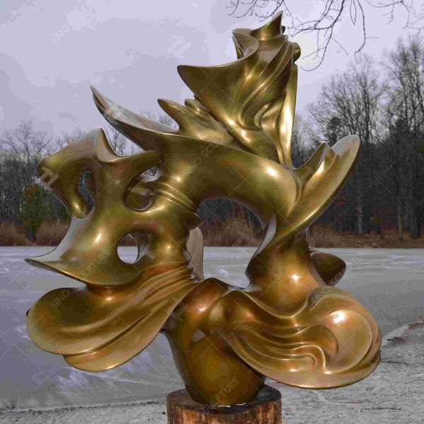 Quality 1M High Golden Casting Bronze Sculpture Sun Wheel Outdoor Bronze Statues for sale