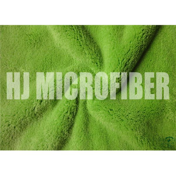 Quality Green Plush Buffering Towel / High Absorbtion Microfiber Dusting Cloth For for sale