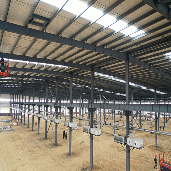 Quality Galvanized Steel Structure Hangar with Sandwich Panel Cladding for sale