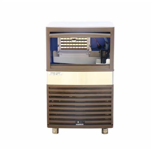 Quality 370w Automatic Saving Electricity Ice Cube Dispenser Machine With Dark Brown for sale