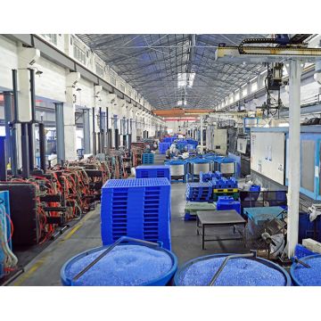 Quality Hdpe 9 Feet Nestable Plastic Pallet 4 Way Entry Single Face for sale