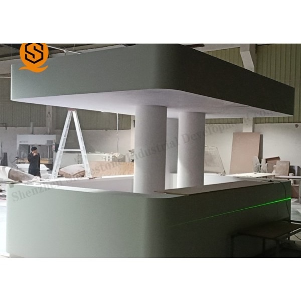 Quality Solid Surface Large Bar Counter Scratch Resistant ISO Certificate for sale
