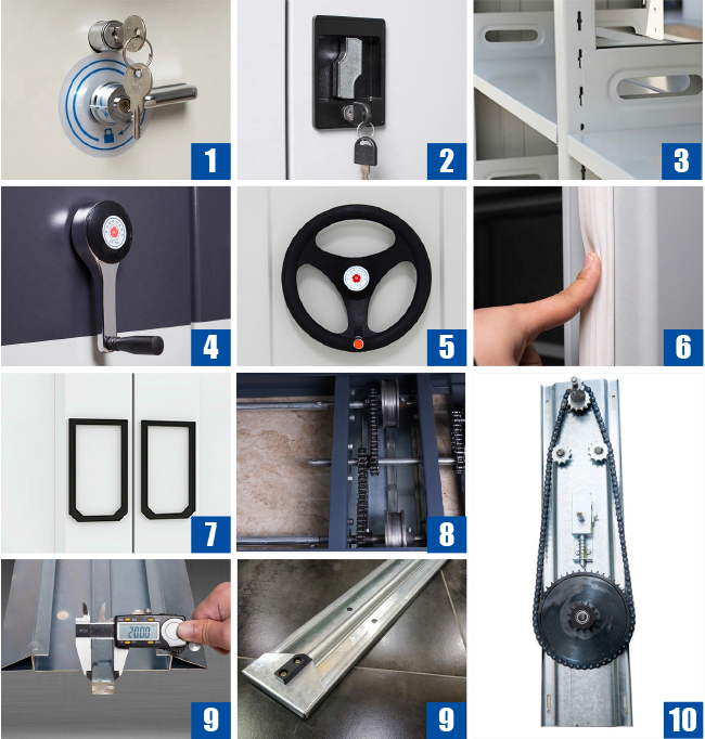 Manual Mobile Shelving Hand Cranked Movable Compact Shelves Archives Compactor Rack System